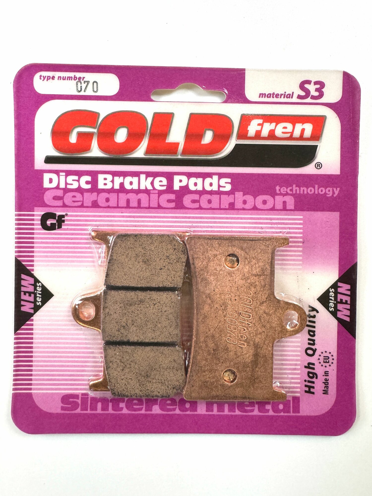 Колодки тормозные GOLDfren 070 S3 кросс TRW MCB611, MCB616, SBS 634, 639, EBC FA 168/252, Ferodo FDB 605