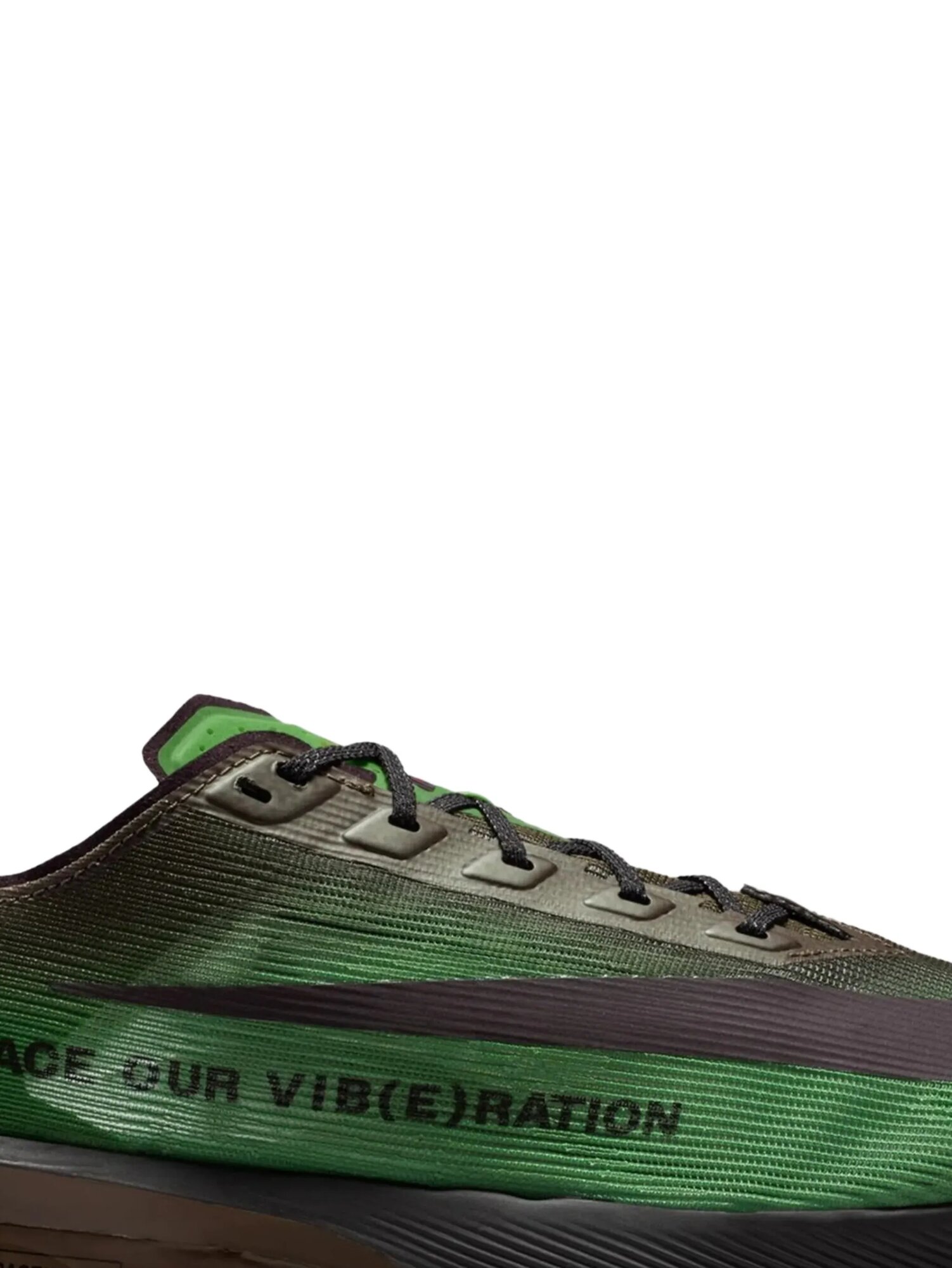 Кроссовки NIKE Vaporfly 4, размер 9.5 US, зеленый, — фото 1