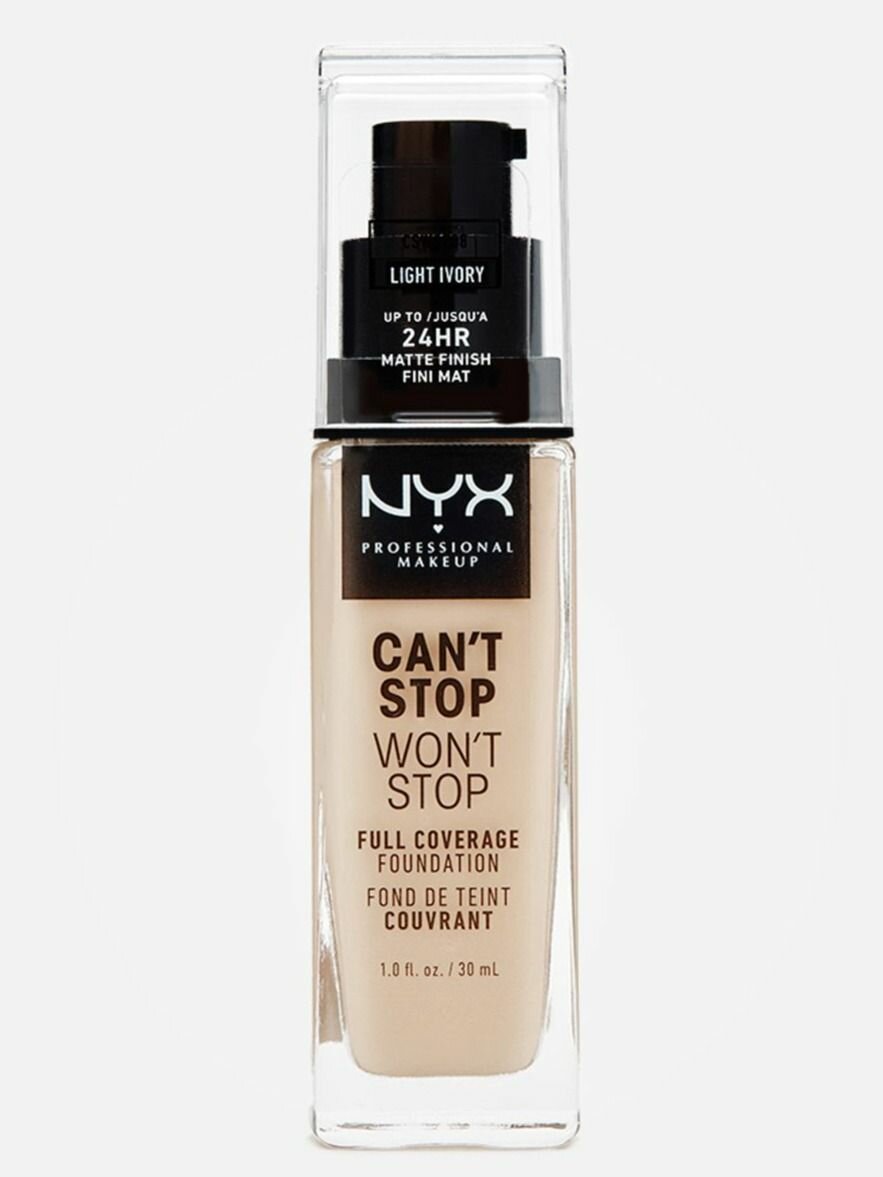 NYX Тональный крем Professional Makeup Can't Stop Won't Stop Matte Finish,30 мл оттенок Vanilla 06