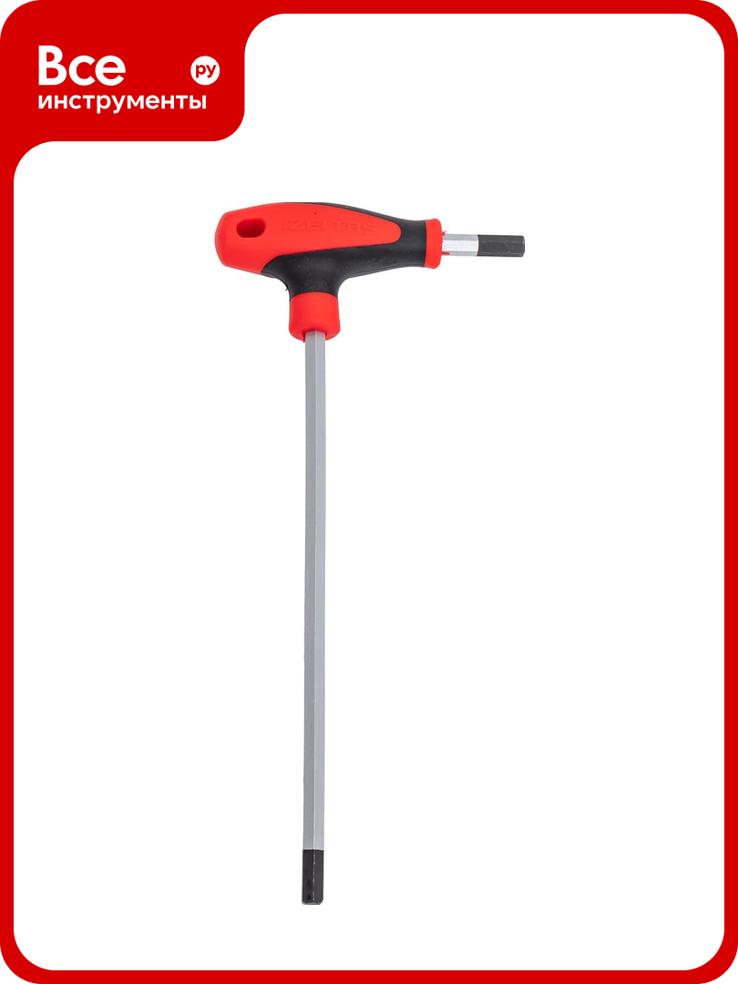 Т-образный шестигранник IZELTAS с рукояткой, полипропиленовая рукоять, CrV стержень, магнитный наконечник