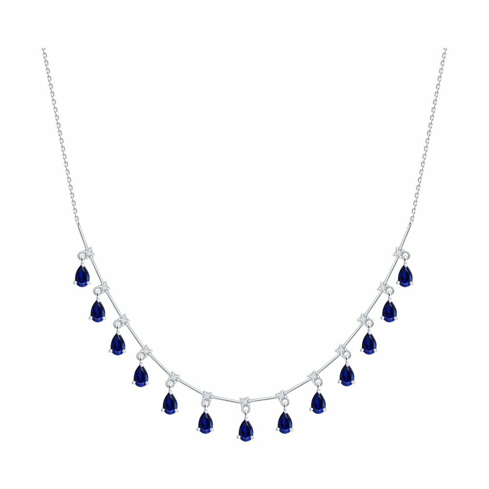 Колье, белое золото, 585 проба