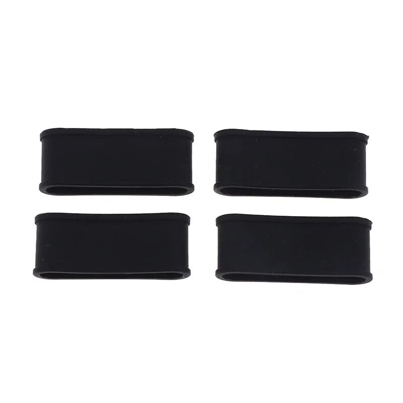 4 шт. силиконовые кольца для теннисных ракеток, черные, синие, розово-красные Черный, Black