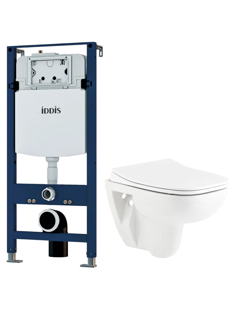 Комплект 3 в 1 Унитаз подвесной Seramiksan Petite A101002H / Сиденье AG50006 / Инсталляция IDDIS Profix PRO0000i32