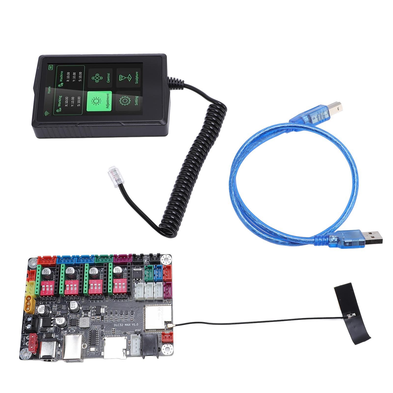 Контроллер CNC 4 оси, 240 МГц, с сенсорным экраном 3.5 дюйма