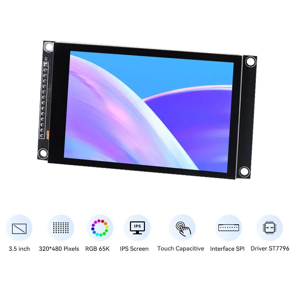 ELECROW 3,5-дюймовый IPS LCD модуль с сенсорным управлением
