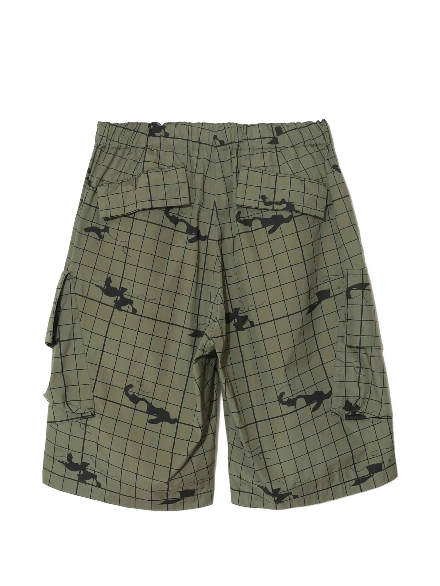 Шорты Undercover Camouflage grid shorts, размер 4, green — фото 1