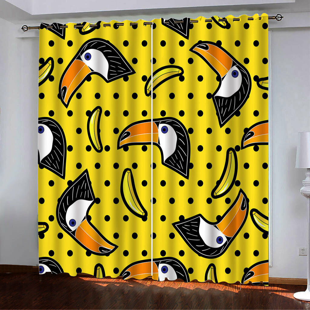 Плотные шторы, занавески, креативные шторы, гардины, популярные головы маленьких животных, простые 140*100cm