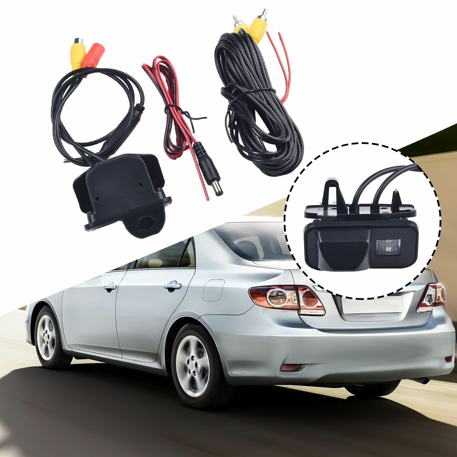 Камера заднего вида для Toyota Auris/Corolla/Sienna/Tarago/Previa/Urban Cruiser/XB-XD 2001–2012, прямая замена