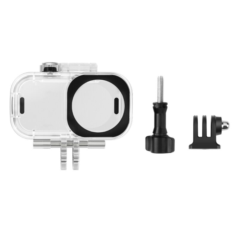 Водонепроницаемый корпус Чехол для экшн-камеры, чехол для дайвинга на глубине 45 м, защита от 2-контактных интерфейсов и винтового основания диаметром 1/4 дюйма