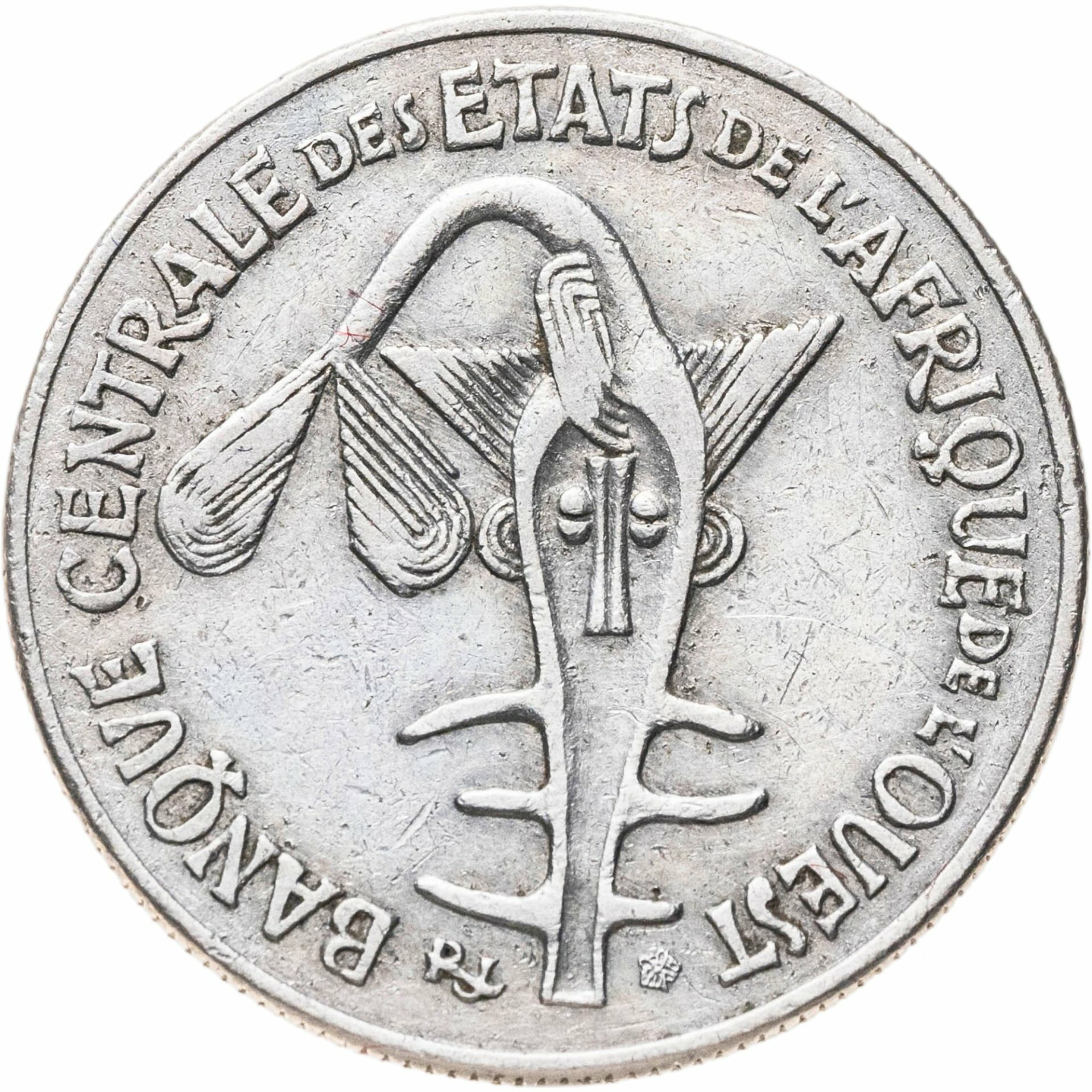 Западная Африка BCEAO 50 франков francs 1981, Мельхиор медь-никель, в сохранности XF