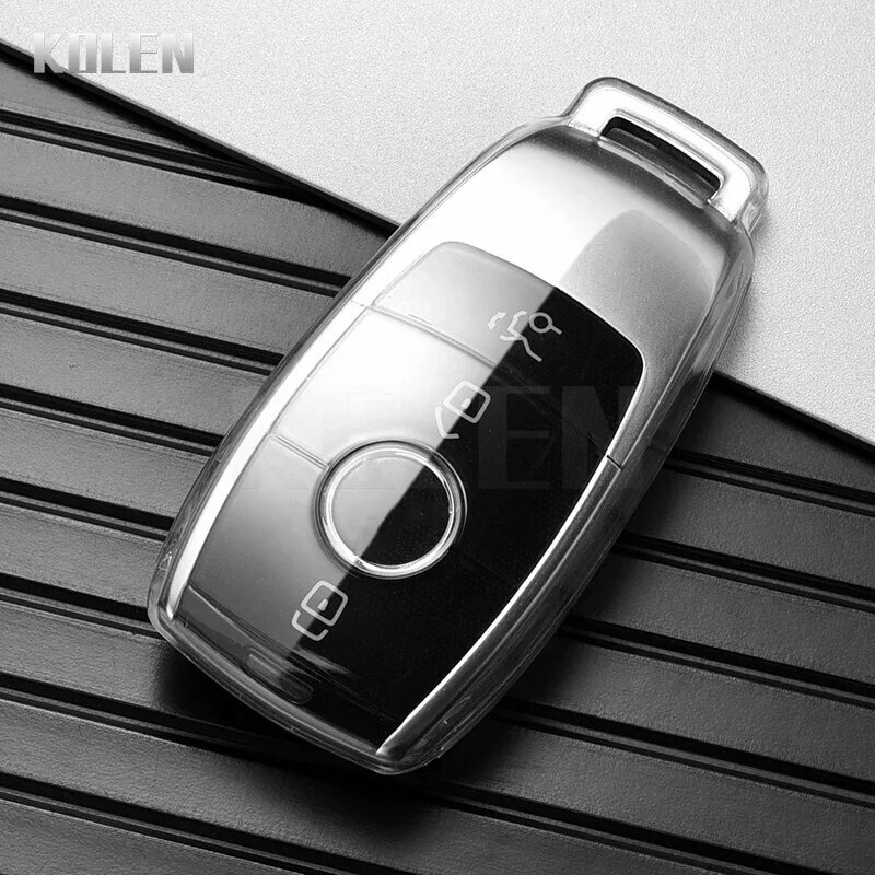 Чехол для ключей Mercedes Benz, прозрачный, TPU