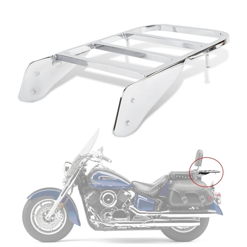 Стальная спинка для мотоцикла, багажник для Yamaha V-Star 400 650 1100 Dragstar 400 650 XVS 1100, аксессуары для мотоциклов