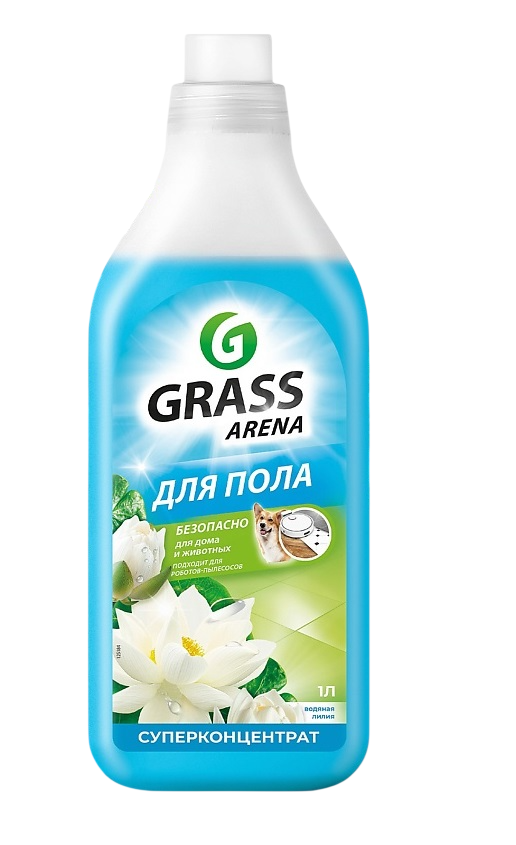 Средство для пола GraSS "Arena" с полирующим эффектом Водяная лилия, 1000мл