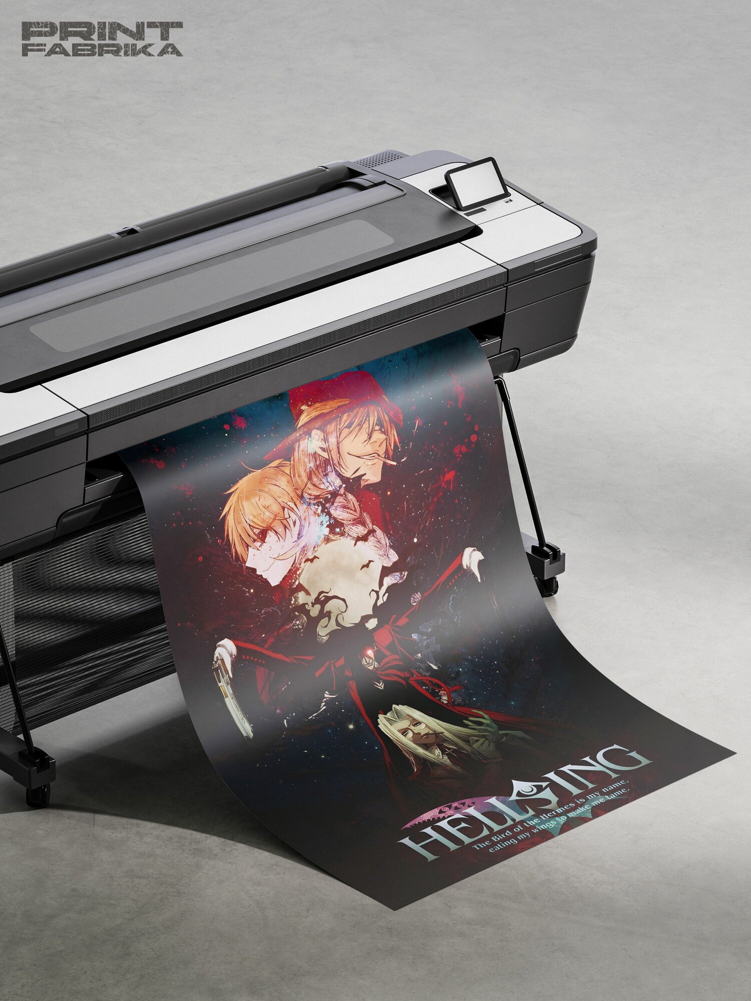 Постер интерьерный аниме "Hellsing" - 30х42 см - плакат А3 на стену — фото 1