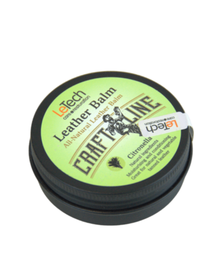 LeTech Натуральный бальзам для кожи с запахом цитронеллы (Leather Balm Citronella) 30мл (банка)