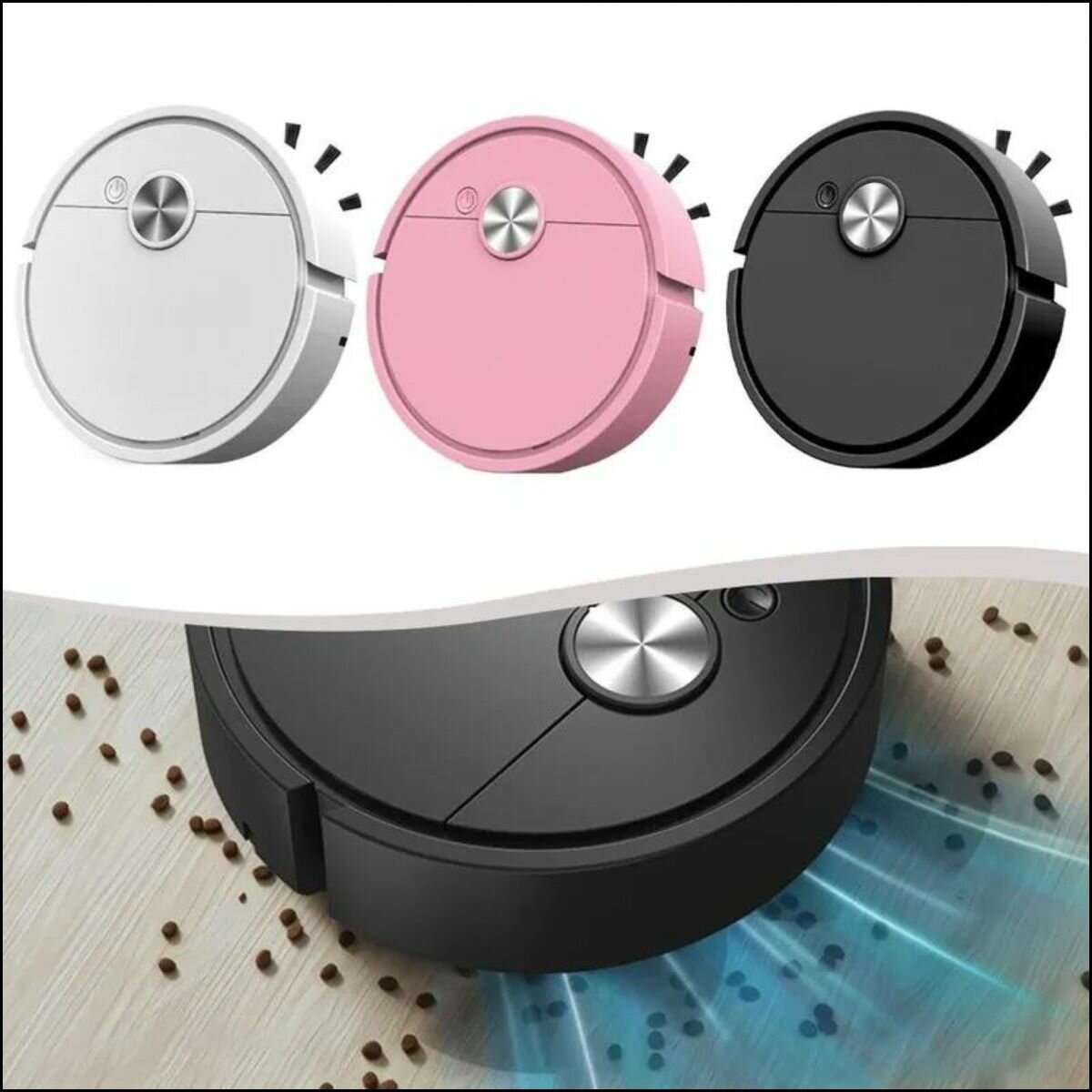 Робот-пылесос 3 в 1 для подметания и влажной уборки полов smart sweeping robot