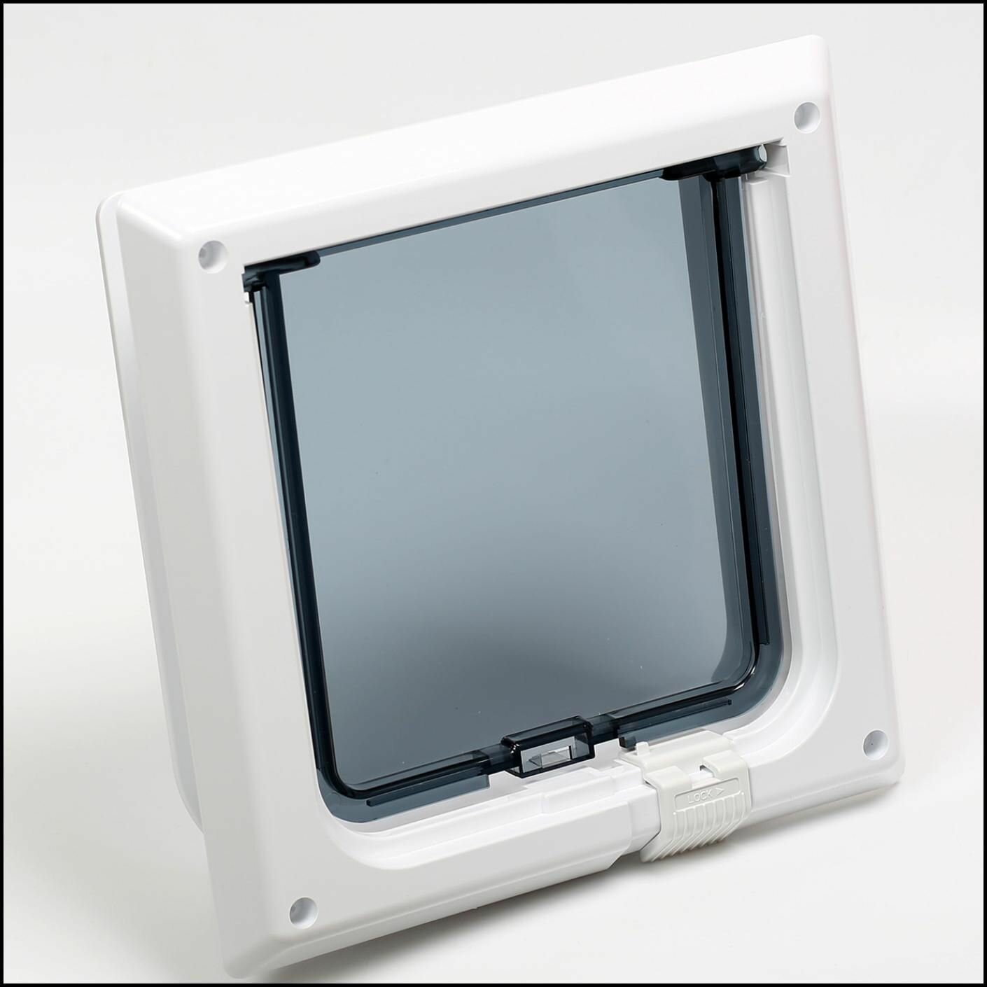 Дверца для кошек барсик Цвет: Белый. Дверка для животных -enj