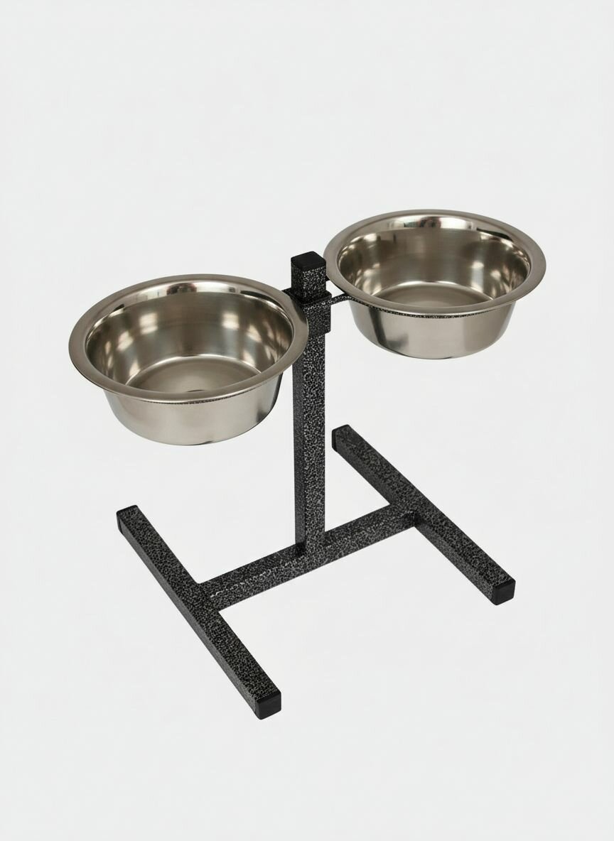 Стойка с двумя мисками для собак 0,18 л