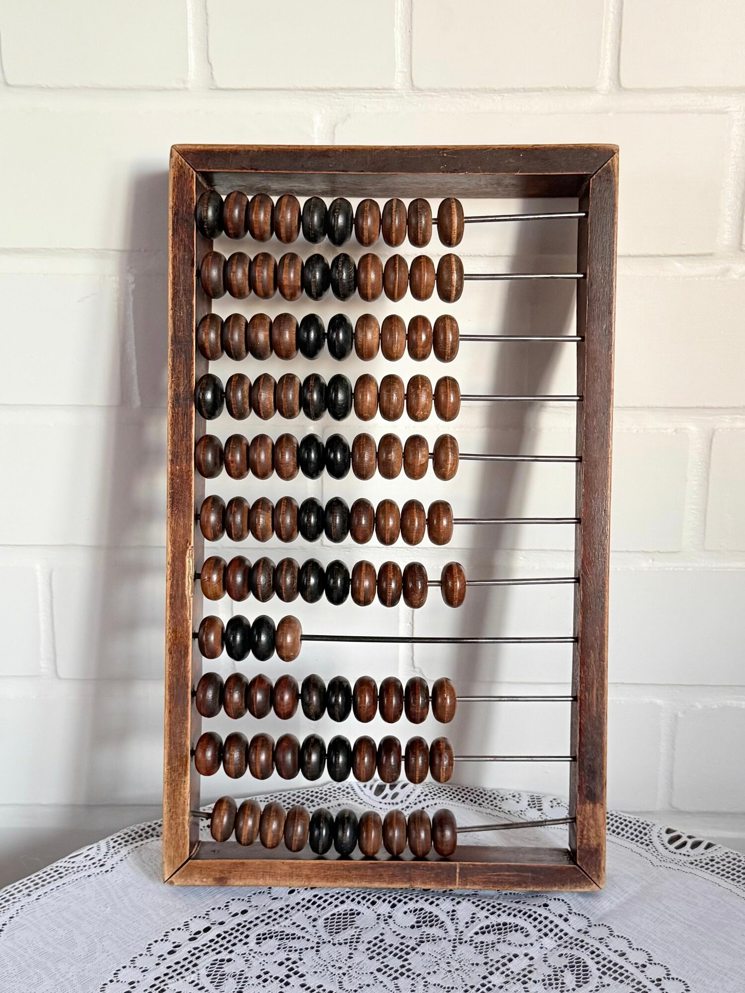 Счеты деревянные СССР, большие, 27 х 45 см.