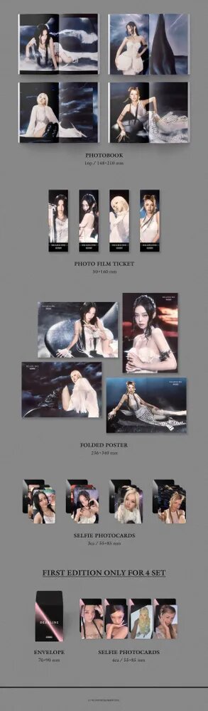 Альбом BLACKPINK - DEADLINE 3rd Mini Album (SILVER Ver.) — фото 1