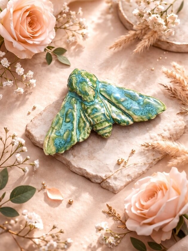 Брошь, керамика