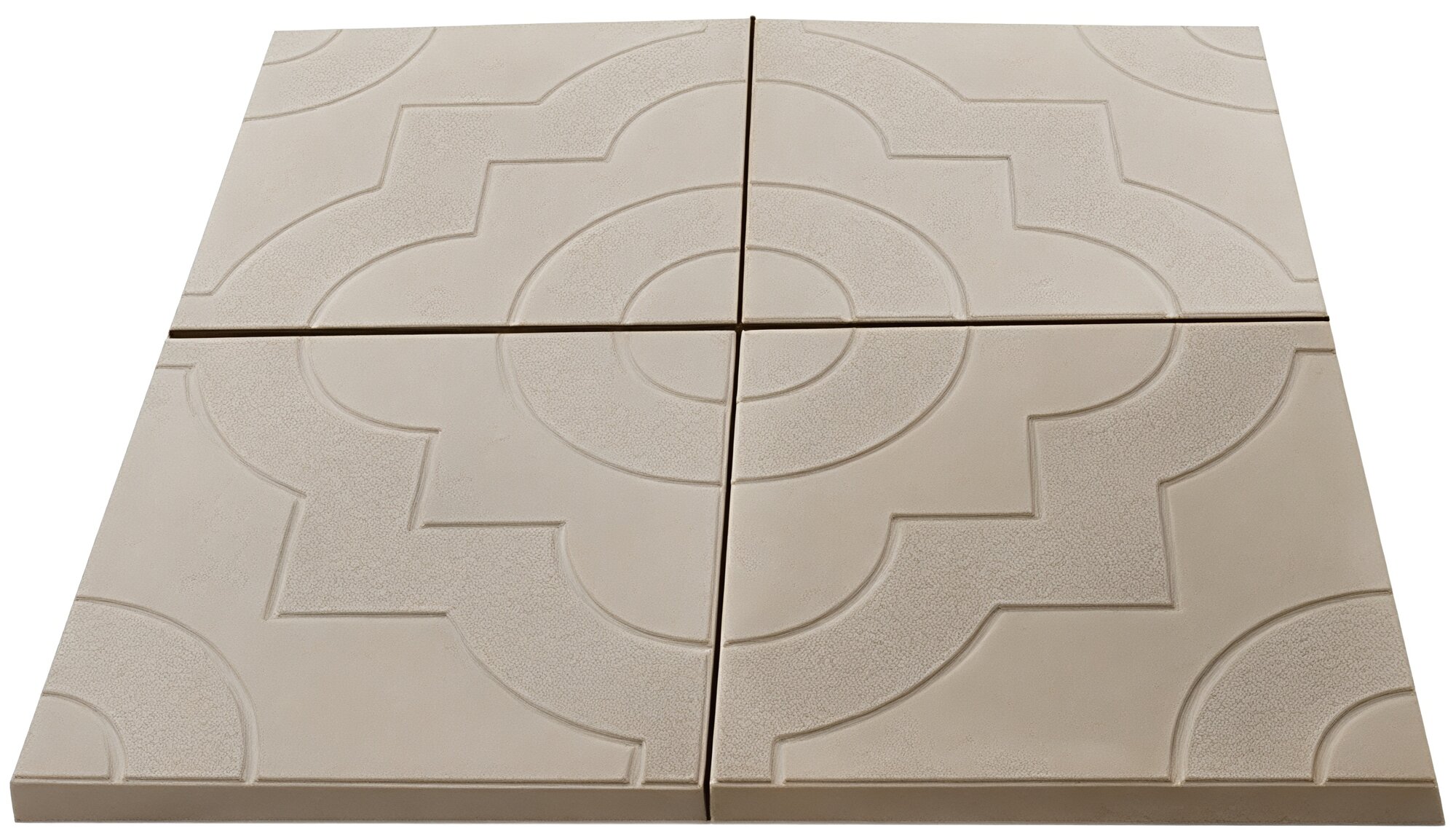 Тротуарная плитка "Фантазия", 30x30 см, серая, квадратная, бетонная