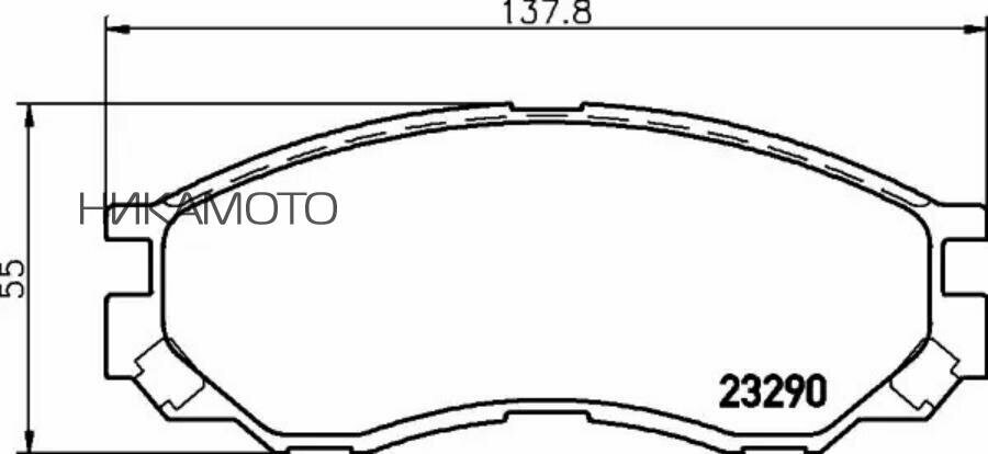 MINTEX MDB1823 Колодки тормозные дисковые передн. LIEBAO Gel? ndewagen geschlossen LIEBAO Closed Off-Road Vehicle LI