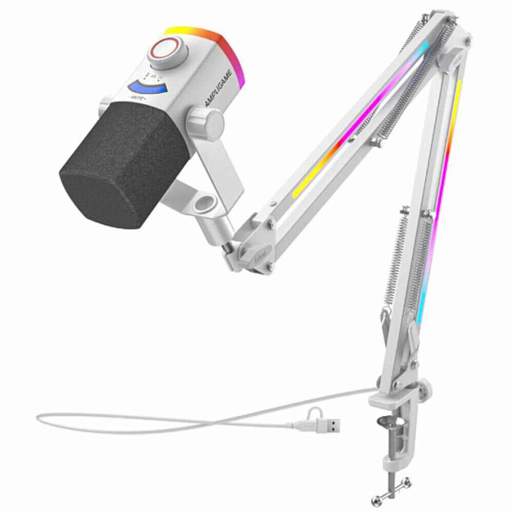 Микрофон Fifine AmpliGame AM8 PROT White