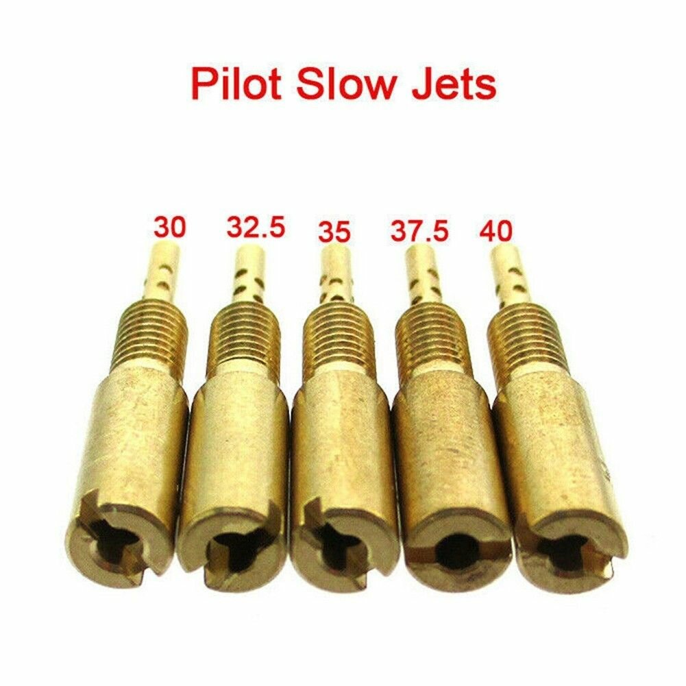 Комплект медленных жиклеров (Pilot slow jets) для карбюратора Mikuni 5 шт #30-32.5-35-37.5-40 заменяет VM28/486