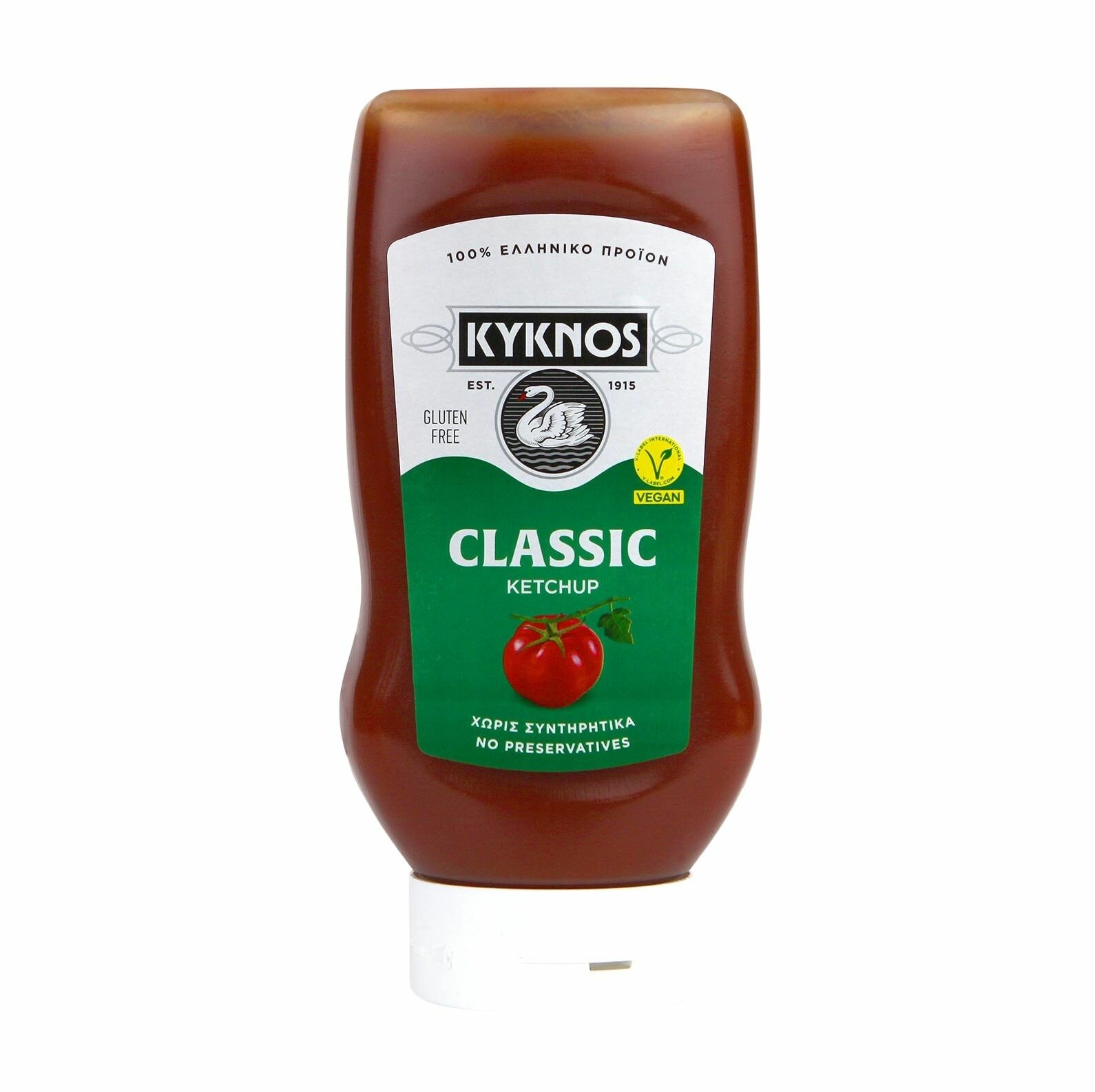 Кетчуп томатный без глютена, KYKNOS, Греция, 560 г