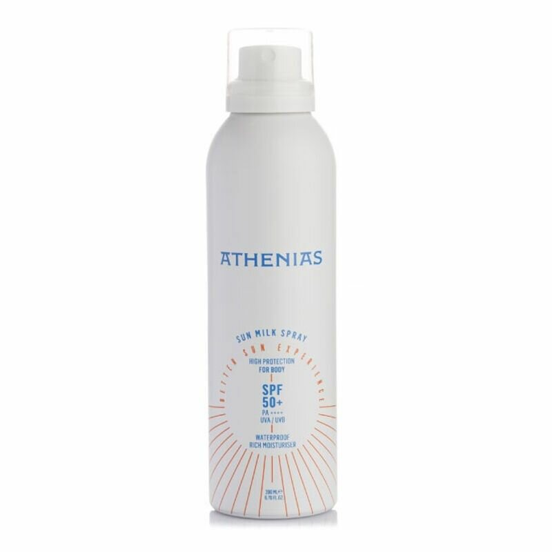 Солнцезащитное молочко-спрей Athenias SPF50+ 200 мл