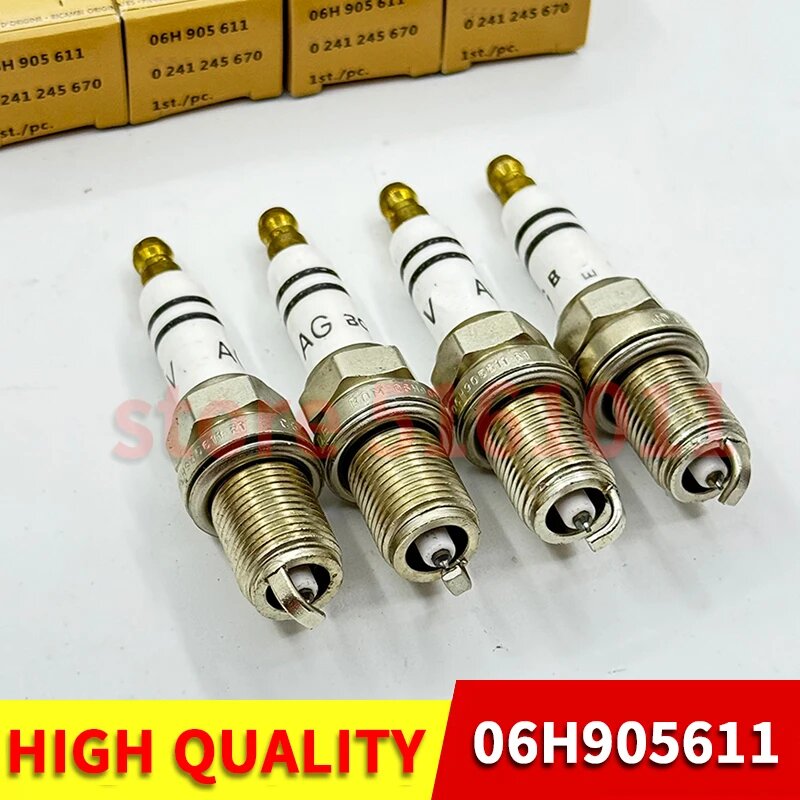 Новый 06H905611 F7KPP332U 4 шт. Iridium Power Свеча зажигания для Audi A3 A4 A6 Q3 TT Allroad 2.0L