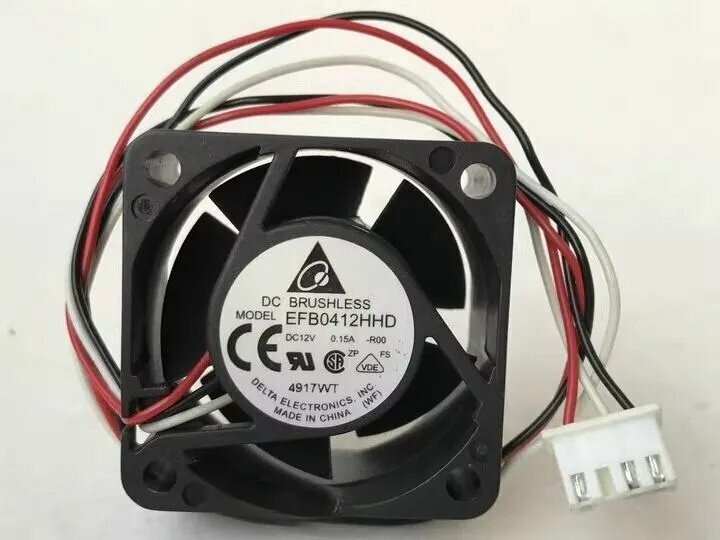 Вентилятор Охлаждения Delta EFB0412HHD -R00 DC12V 0.15A ,40MM Вентилятор
