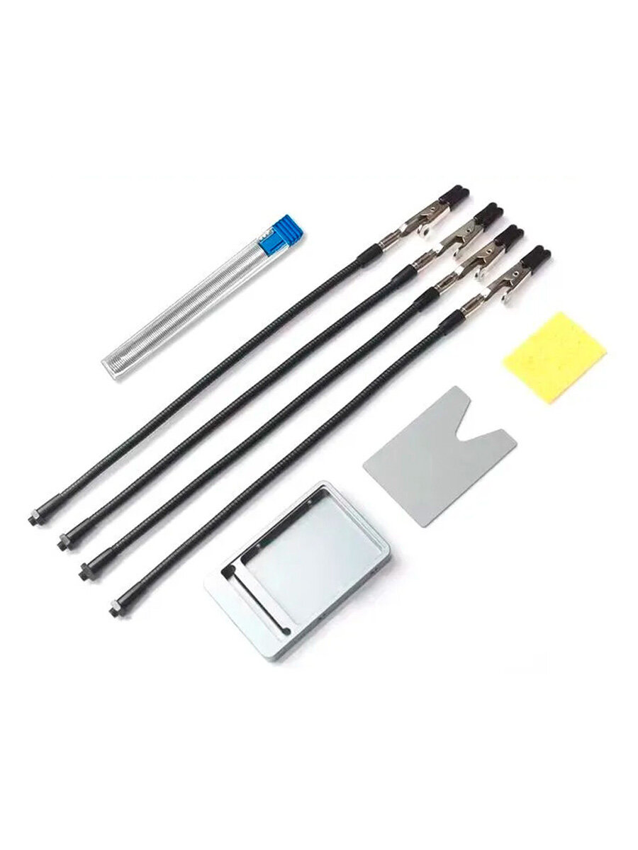 Набор аксессуаров для паяльника AtuMan Bracket Sponge Lead Free Tin Wire 4 Clamps For EI1