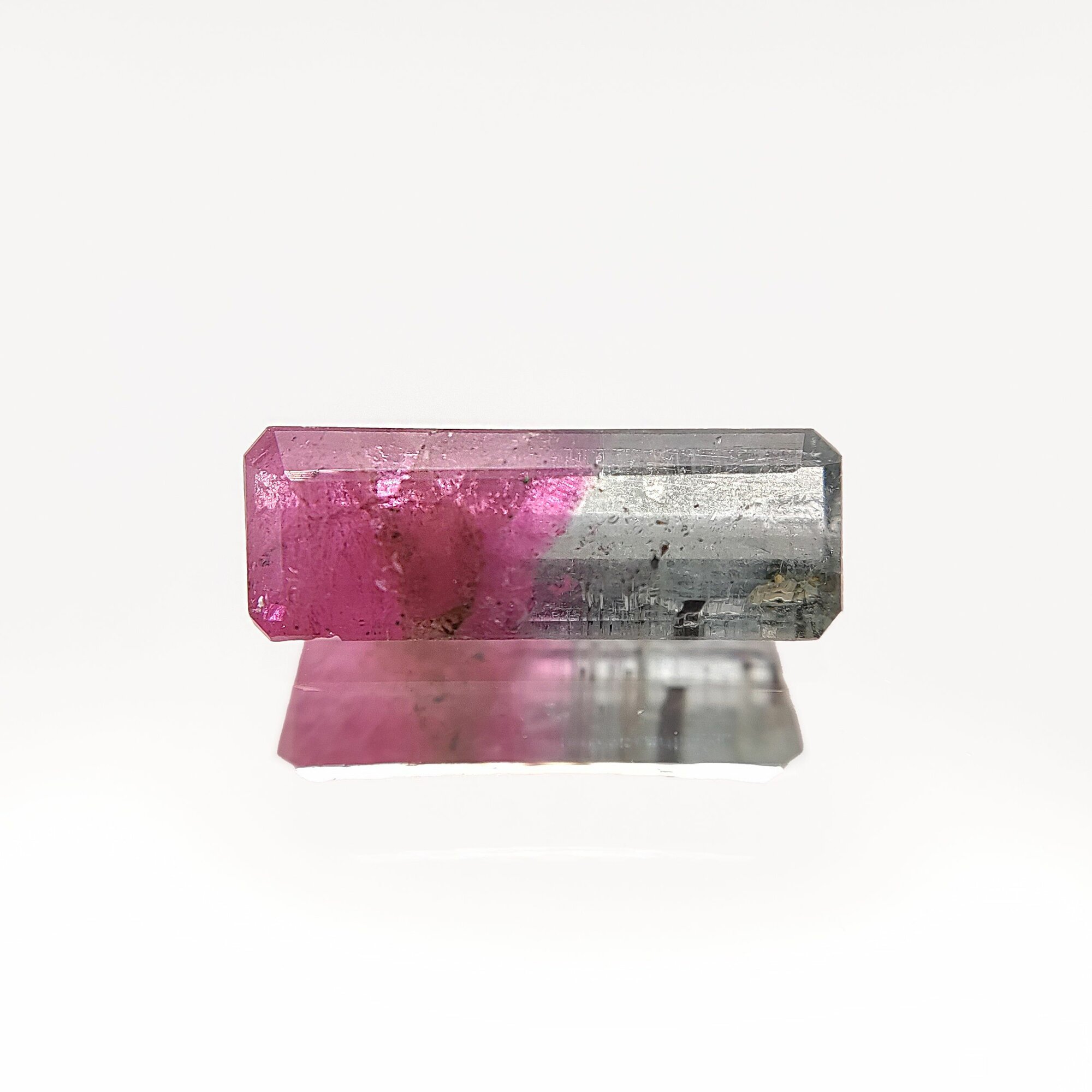 Турмалин Арбузный октагон 4.49 ct. Мозамбик + гемм. заключение