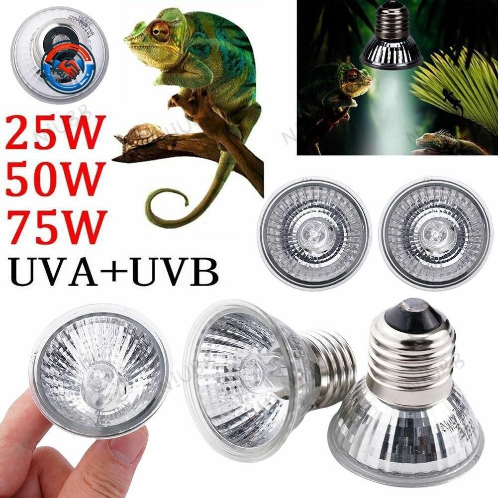 Лампа накаливания полного спектра для аквариума и террариума, UVA+UVB 3.0, солнечный свет для рептилий, черепах, улучшение аппетита и усвоения кальция, 25/50/75 Вт