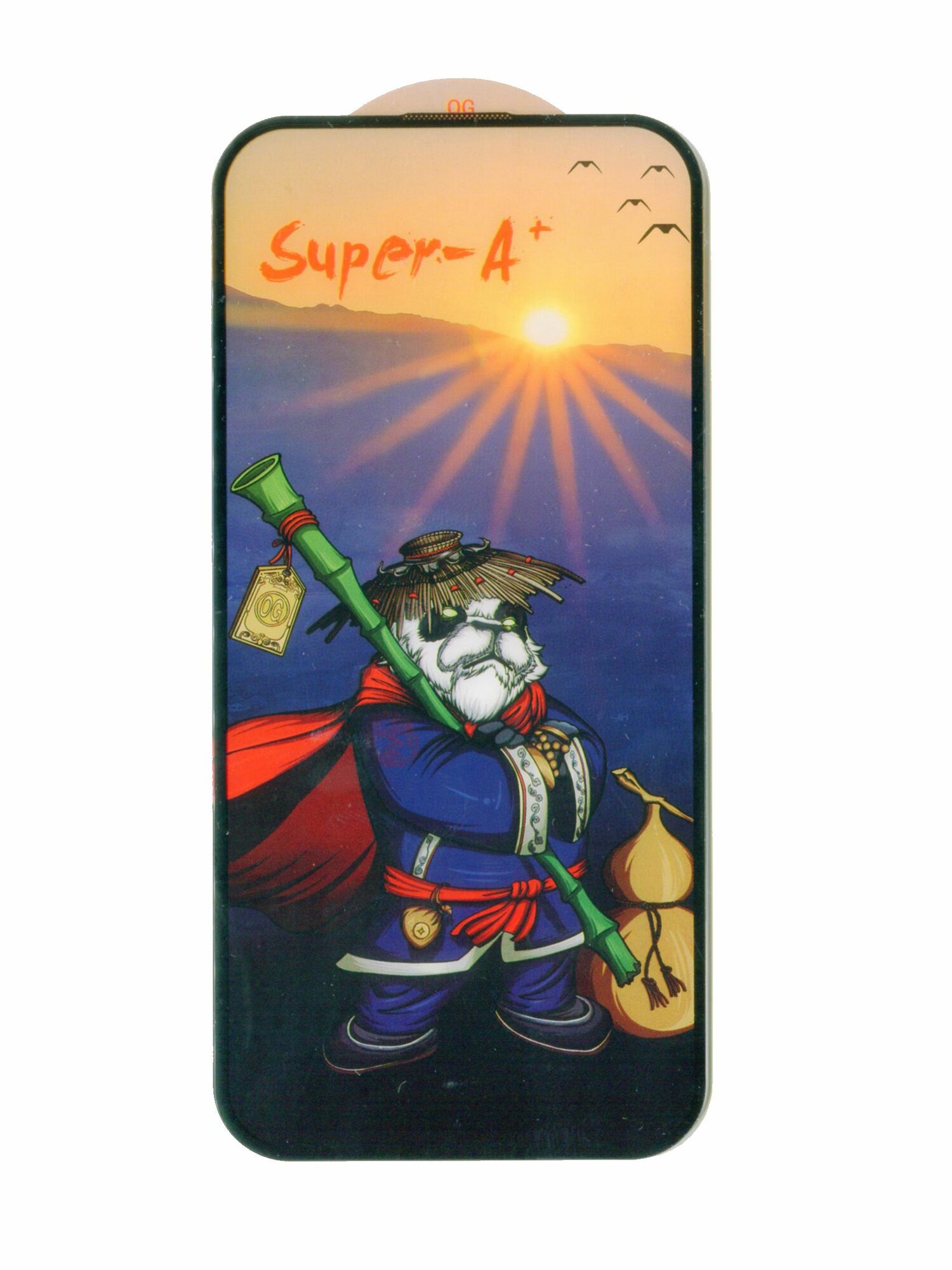 Защитное стекло для Apple Iphone 16, 2.5D, полная наклейка, с черной рамкой