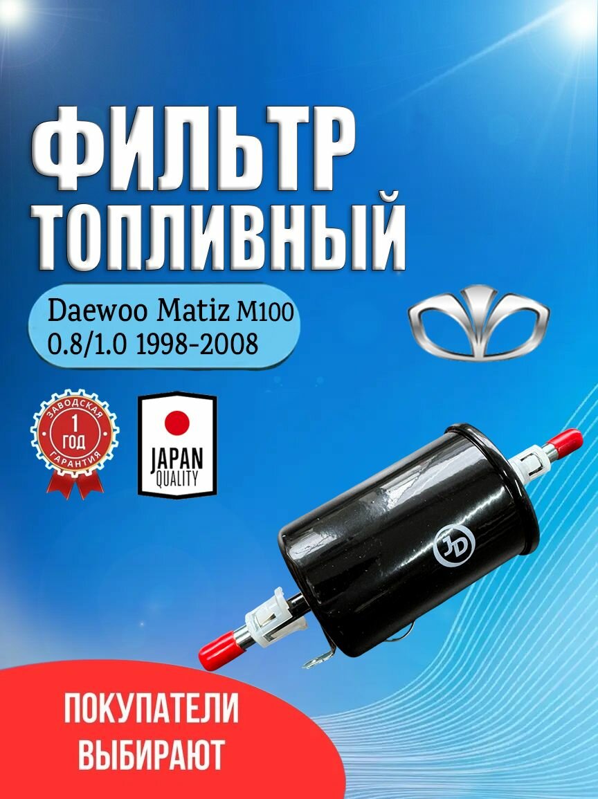 Фильтр топливный Део Матиз (Daewoo Matiz) 1998-2008