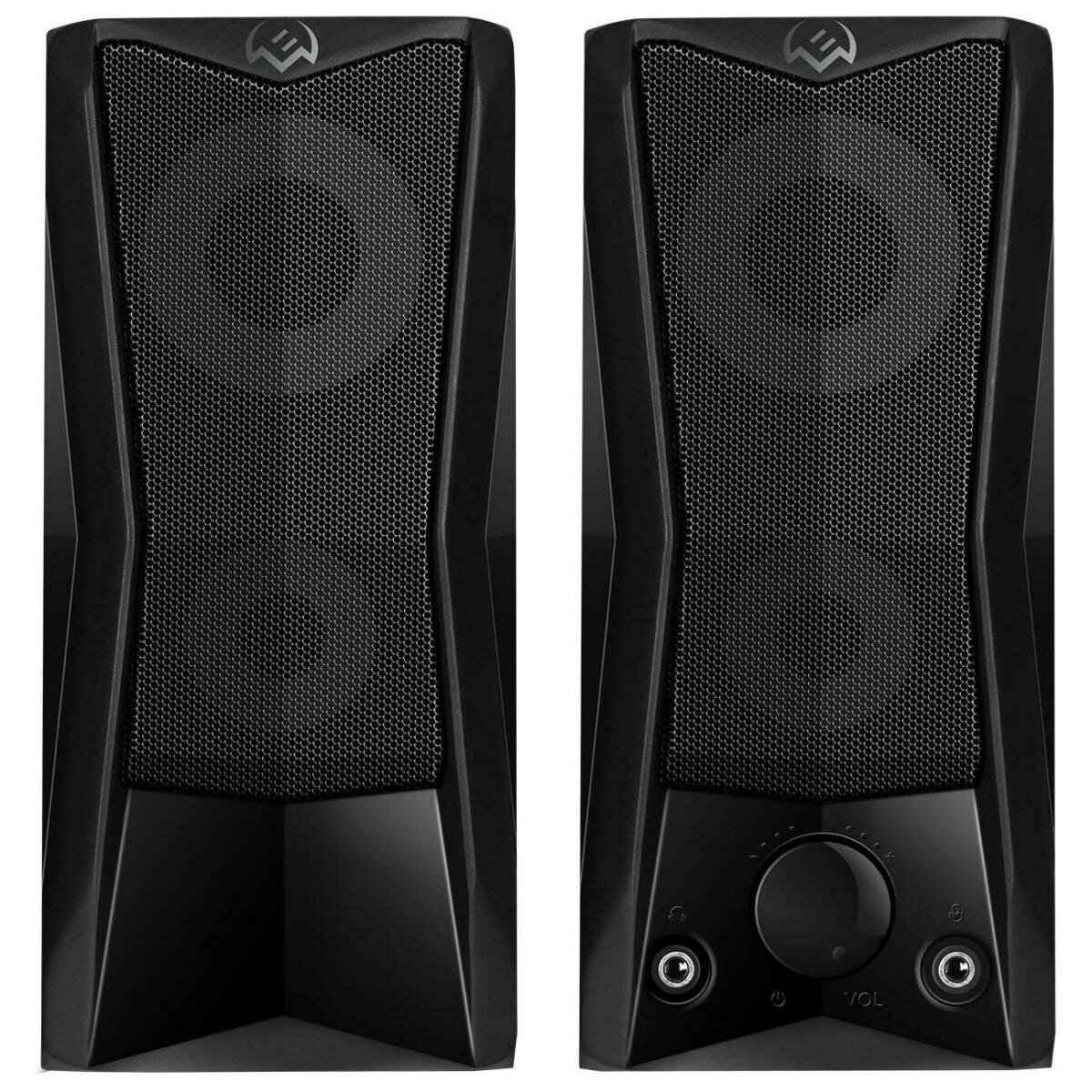Колонки Sven 445, 2.0, черный, 6 Вт (2x3), питание от USB, подсветка
