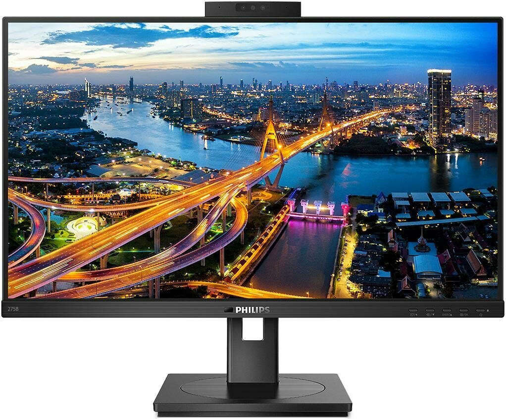 Монитор 27 Philips 275B1H черный IPS 2560x1440 300 cd/m? 4 ms DVI HDMI DisplayPort Аудио USB 275B1H/00