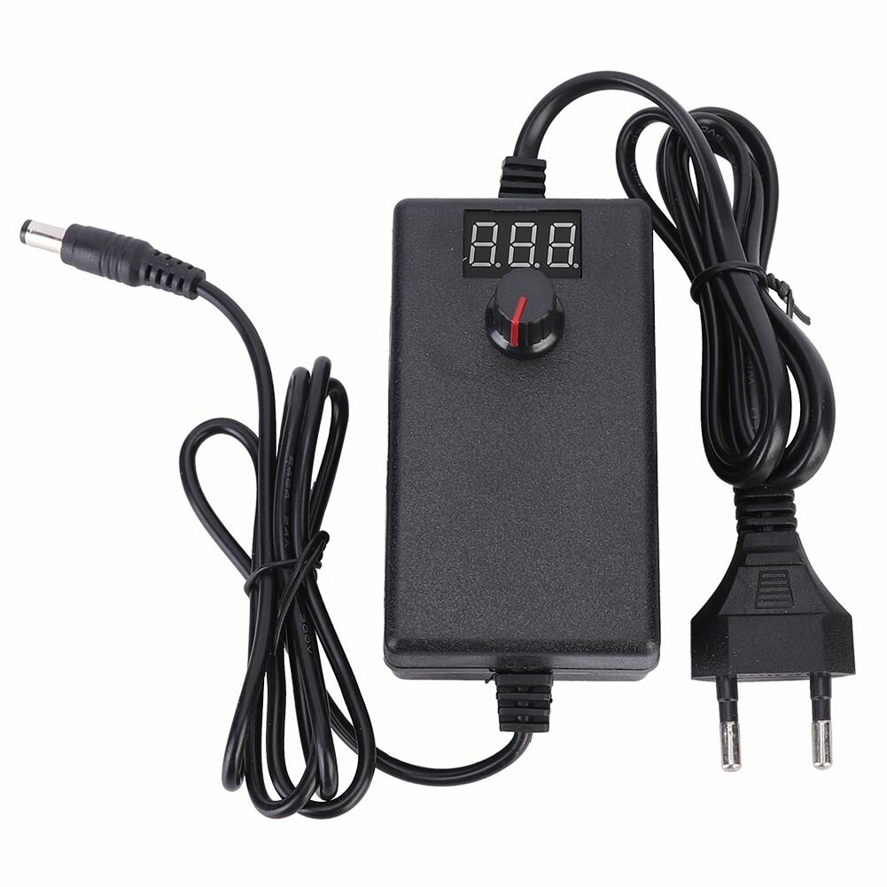 3-12 В, 2 А, водяной насос, сверлильный двигатель, экран дисплея, регулируемый источник питания с адаптером регулирования скорости 24 Вт, вилка европейского стандарта