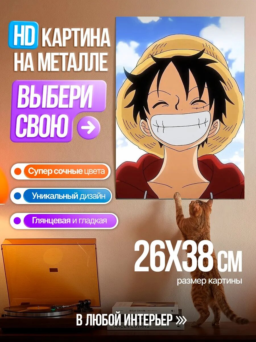 Картина на HD металле Монки Д. Луффи
