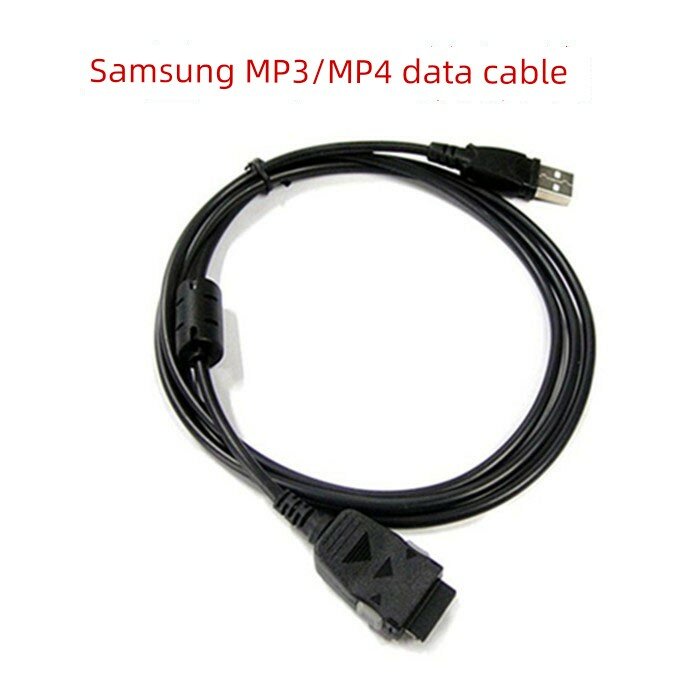 1-метровый USB-кабель для зарядки и синхронизации с устройствами Samsung YP-P2 P3 S3 S5 Q1 Q2 T10 T08 MP3 MP4 — черный