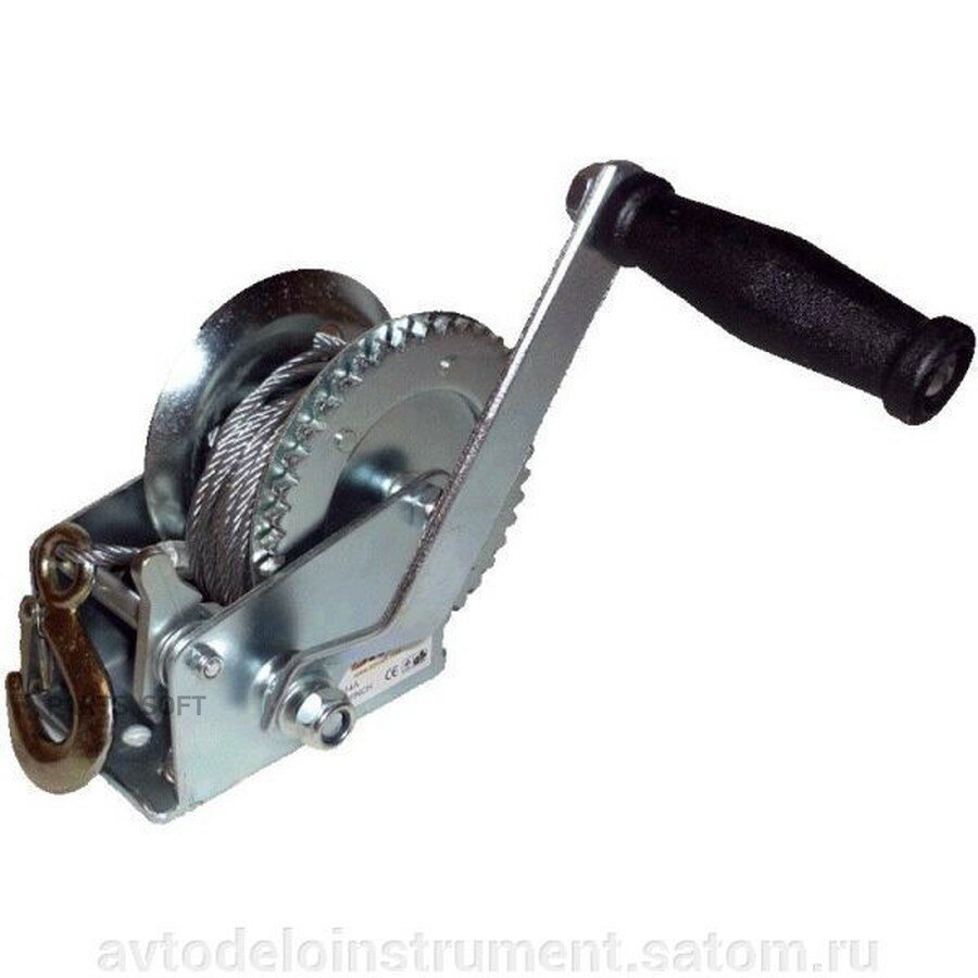 Лебедка шестеренчатая АвтоДело 1.2 т (трос 10 м) автодело 43620 | цена за 1 шт