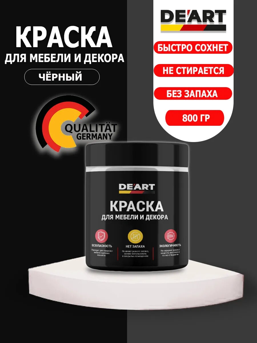 Краска для мебели и декора черная