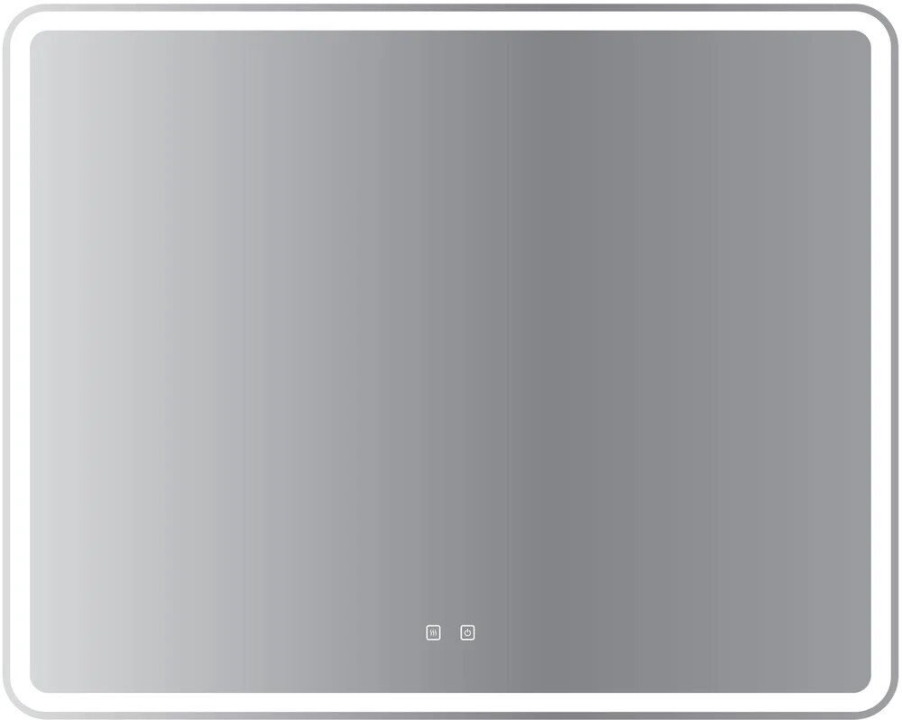 Зеркало BelBagno Marino SPC-MAR-1000-800-LED-TCH-SND со светодиодной подсветкой, с подогревом, 100 см, с сенсорным управлением, пластиковое, зеркало настенное в ванную