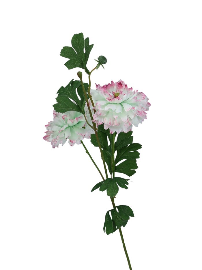 Poetry in flowers Цветы искусственные «Хризантема Джастин», d=12 см, h=67 см, бело-розовые