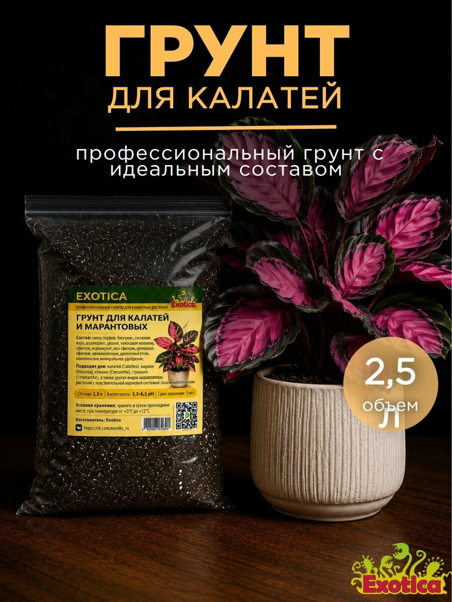 Грунт для калатей и марантовых 2,5л