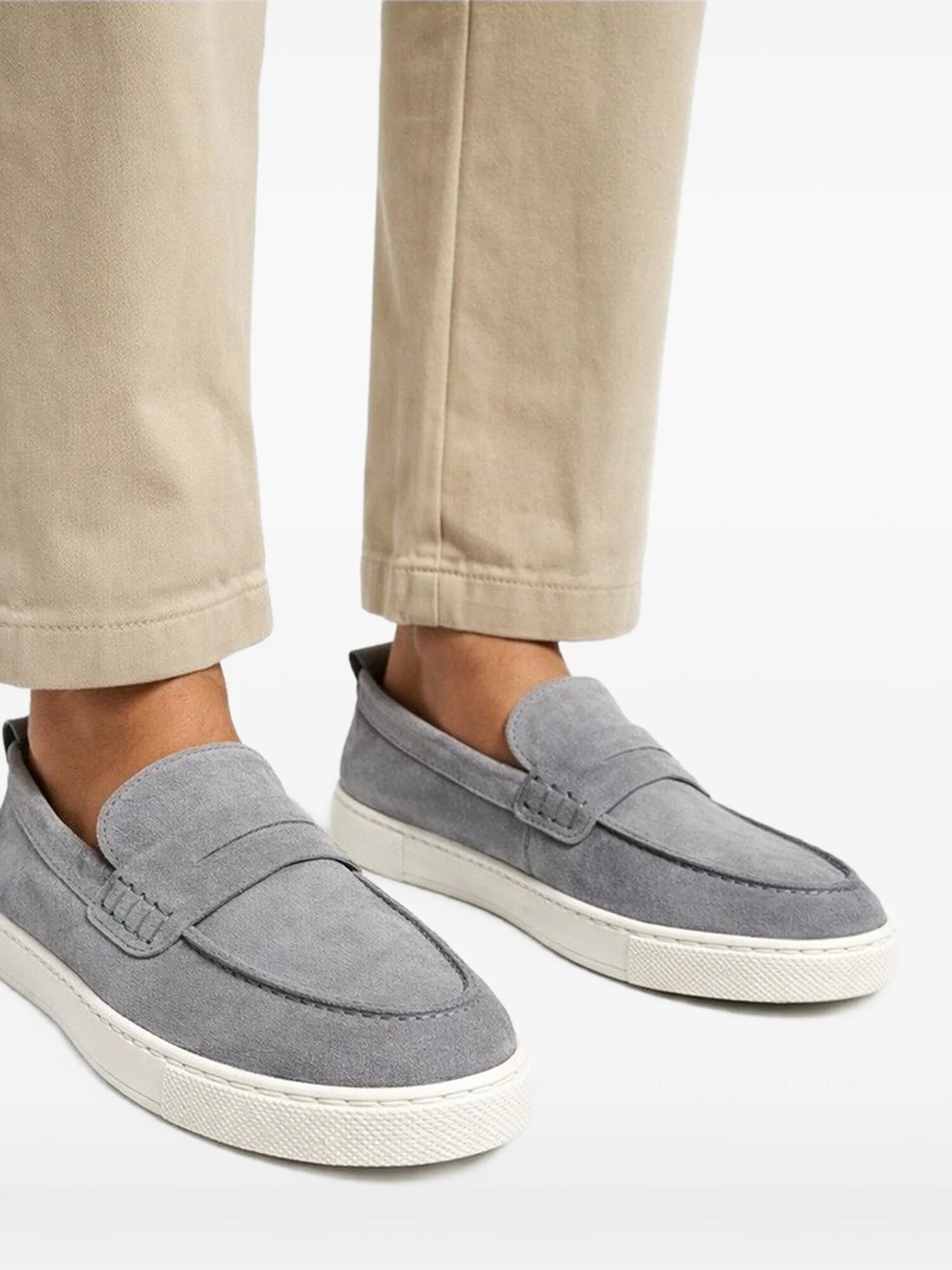 Лоферы poche PARIS Suede loafers, размер 43, grey — фото 1