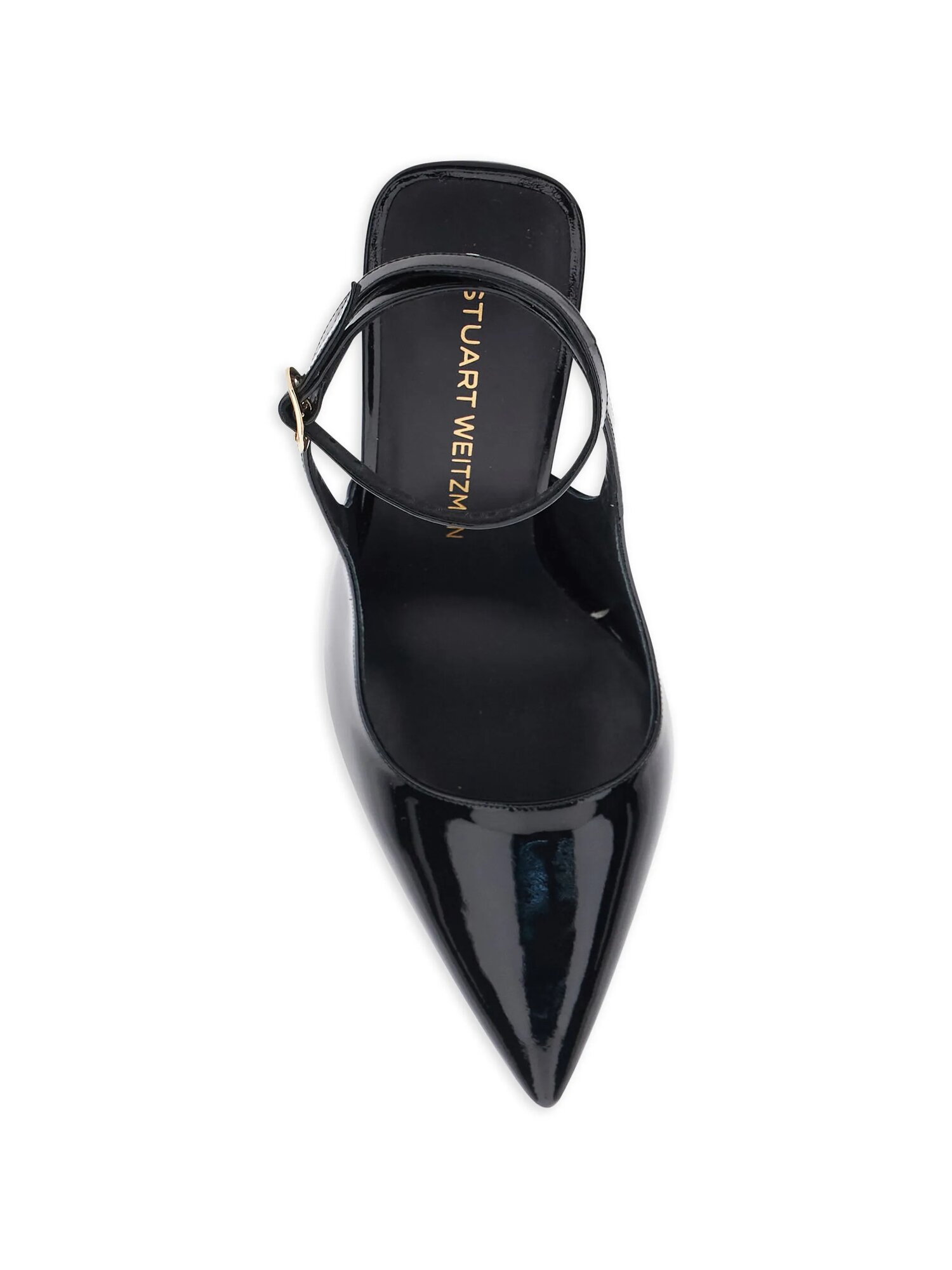 Туфли Stuart Weitzman Ankle strap pointed pumps, размер 41, black/black — фото 1